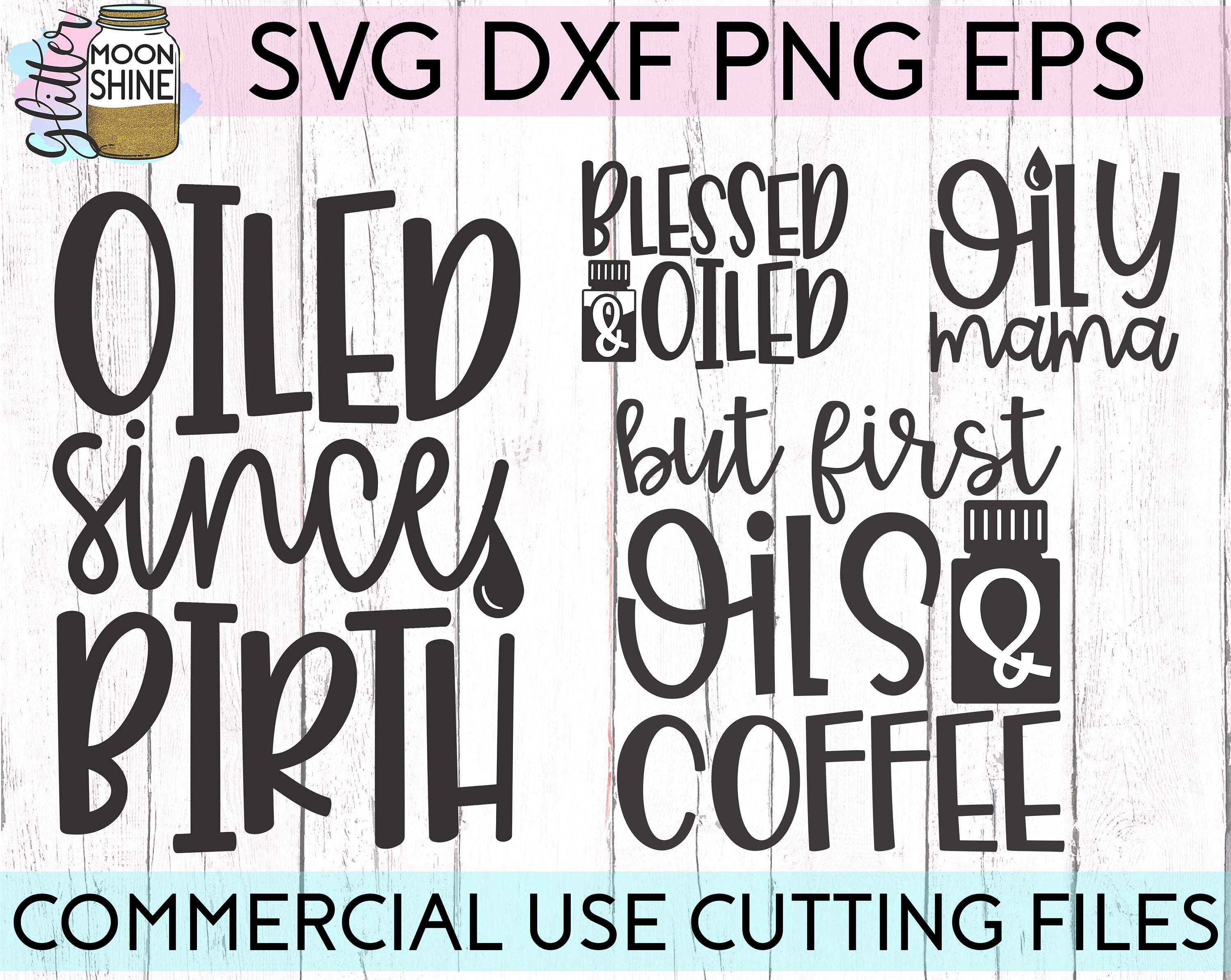 Essential Oil Bundle of 19 Svg Eps Dxf Png Files for Cutting - Etsy