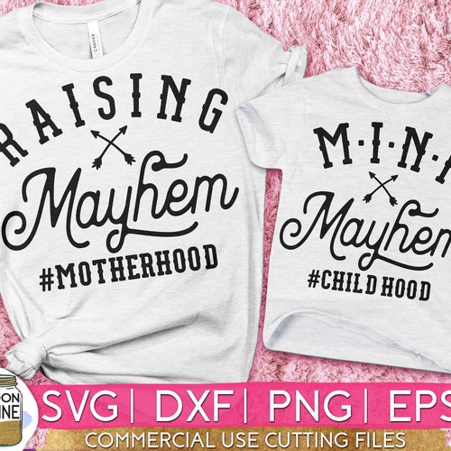 Mom and Mini Mode Set of 2 Svg Eps Dxf Png Files for Cutting - Etsy