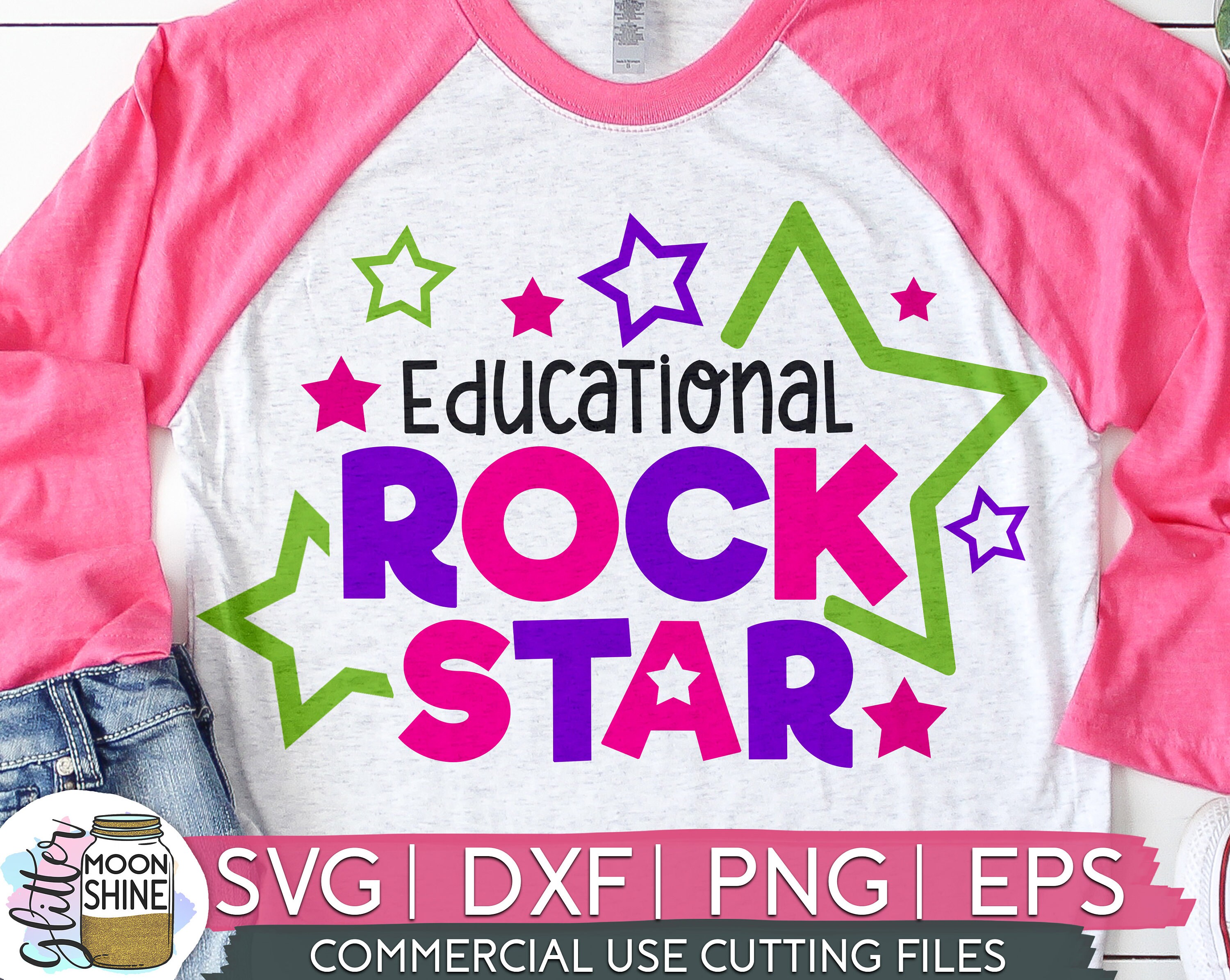 Educational Rockstar svg eps png cutting files for silhouette | Etsy