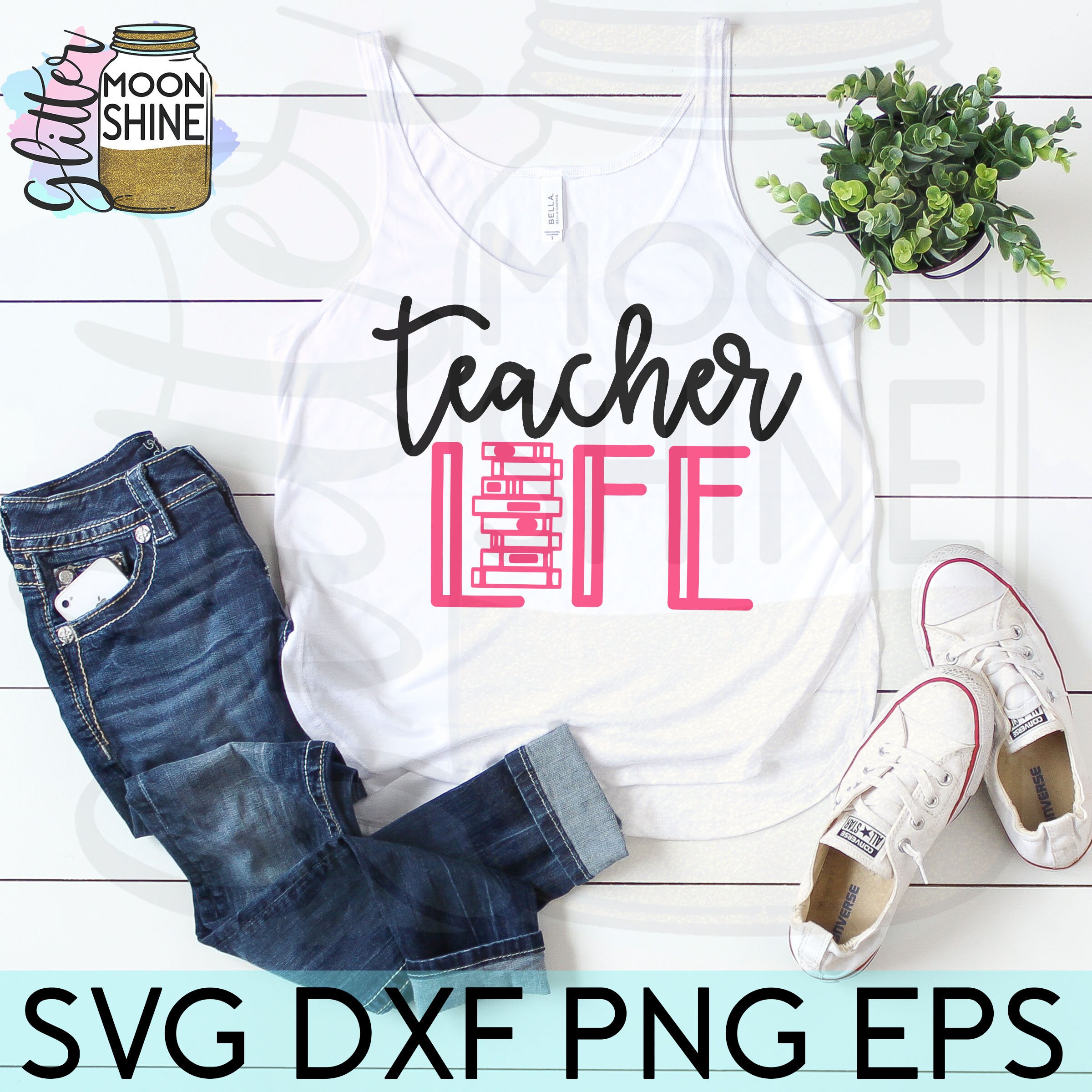Teacher Life Svg Eps Dxf Png Cutting Files for Silhouette | Etsy