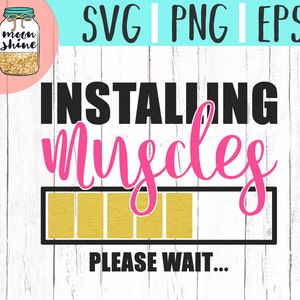 Installing Muscles Svg Dxf Eps Png Files for Cutting Machines Cameo ...