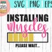 Installing Muscles Svg Dxf Eps Png Files for Cutting Machines Cameo ...