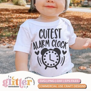 Cutest Alarm Clock Svg Dxf Eps Png Files for Cutting Machines Cameo ...