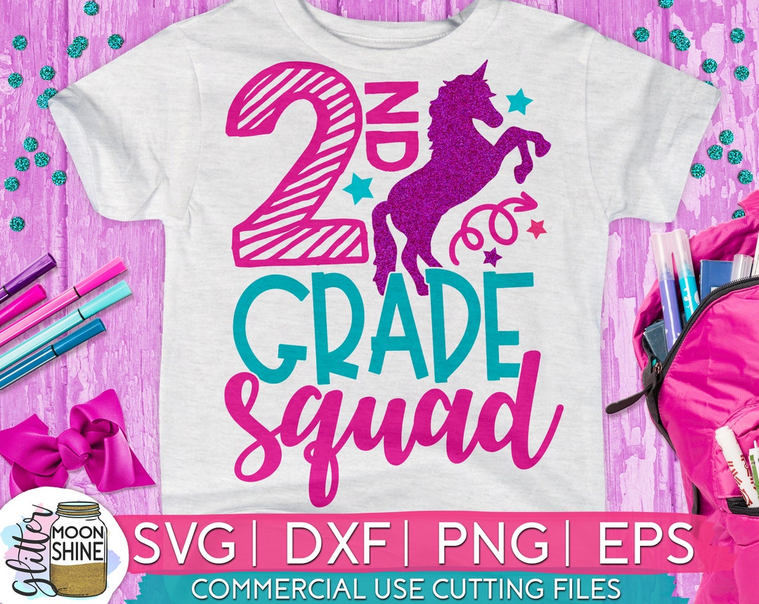 Second Grade Squad Svg Eps Png Cutting Files for Silhouette Cameo ...