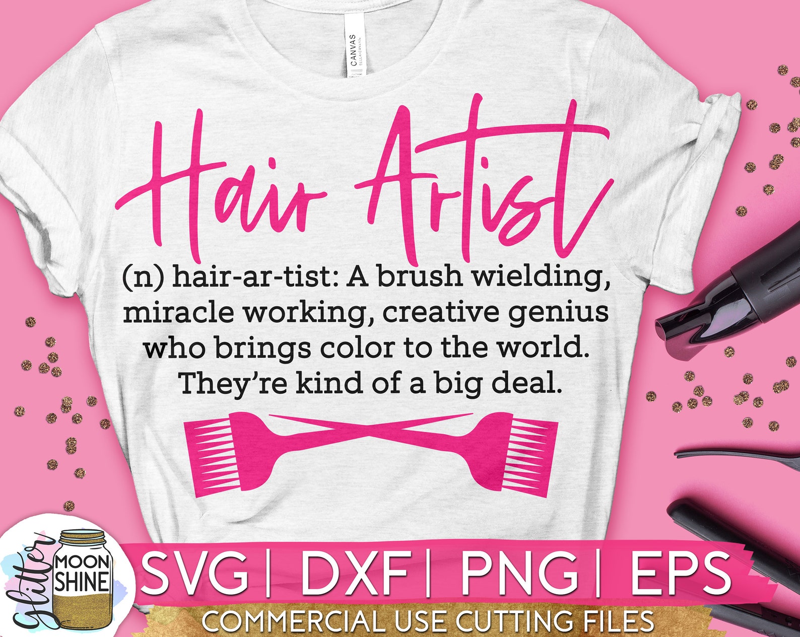 Hair Artist Definition Svg Eps Dxf Png Files for Cutting | Etsy