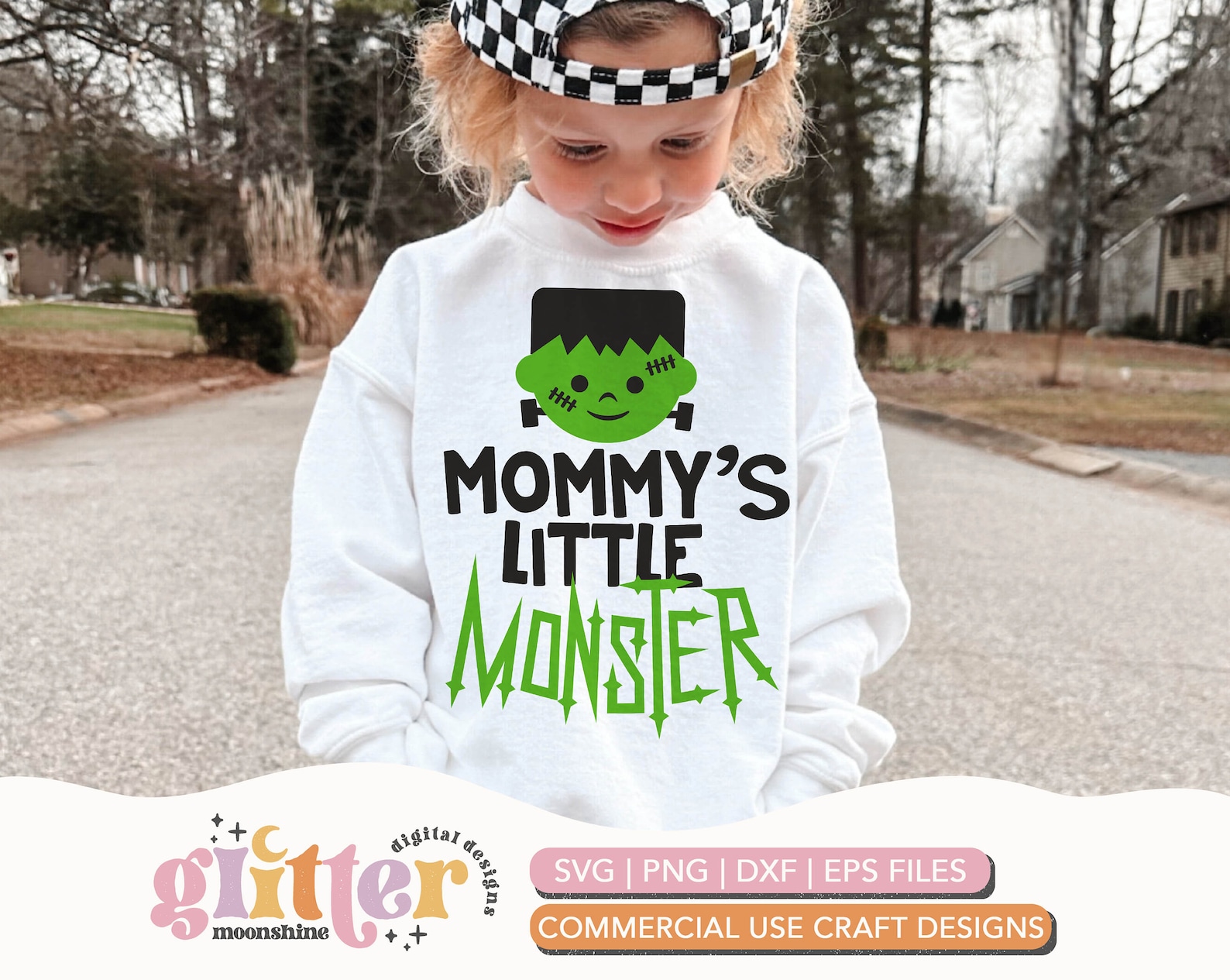 Mommy's Little Monster Svg Dxf Eps Png Files for Cutting Machines Cameo ...