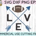 Football Love Svg Eps Png Dxf Cutting Files for Silhouette | Etsy