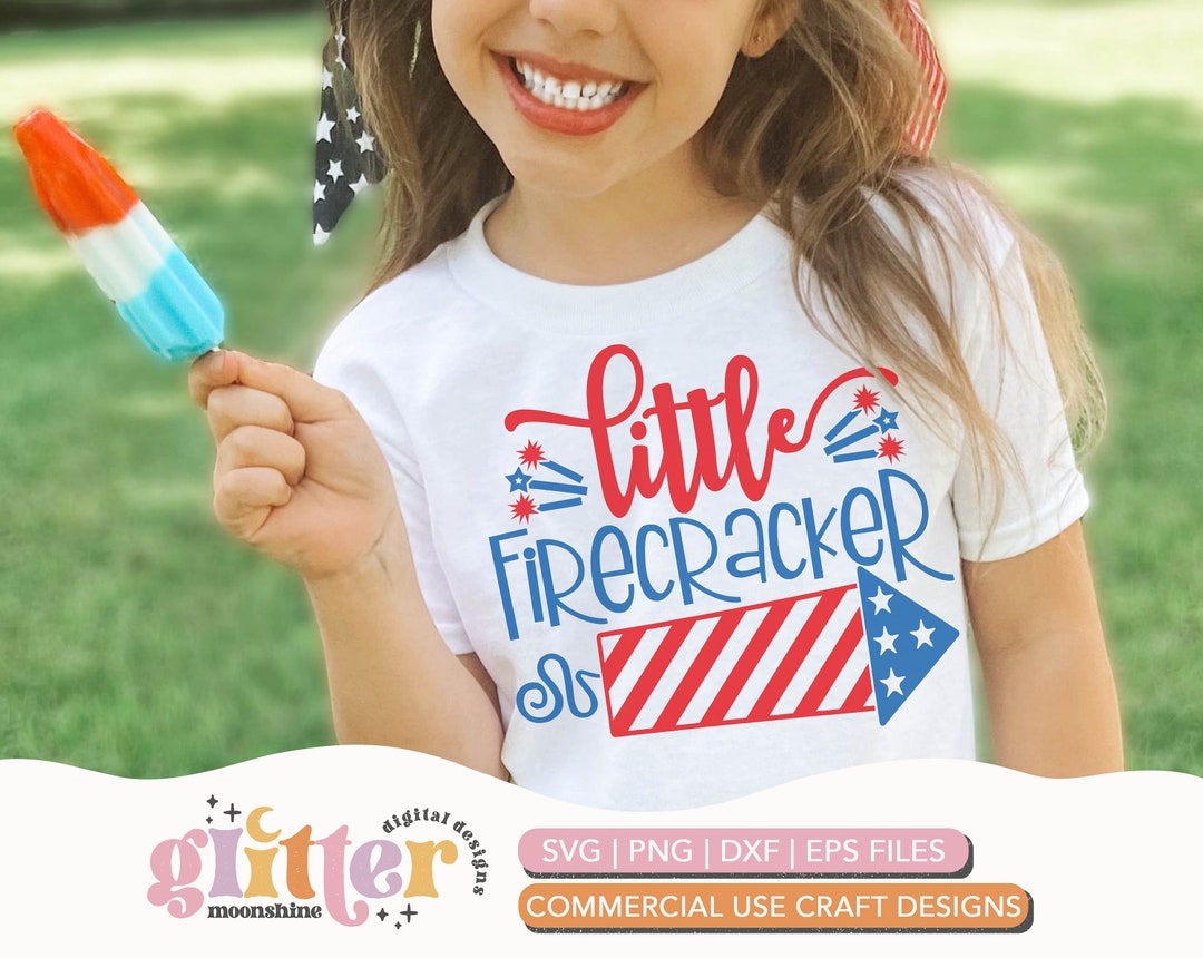 Little Firecracker Svg Dxf Eps Png Files for Cutting Machines Cameo ...