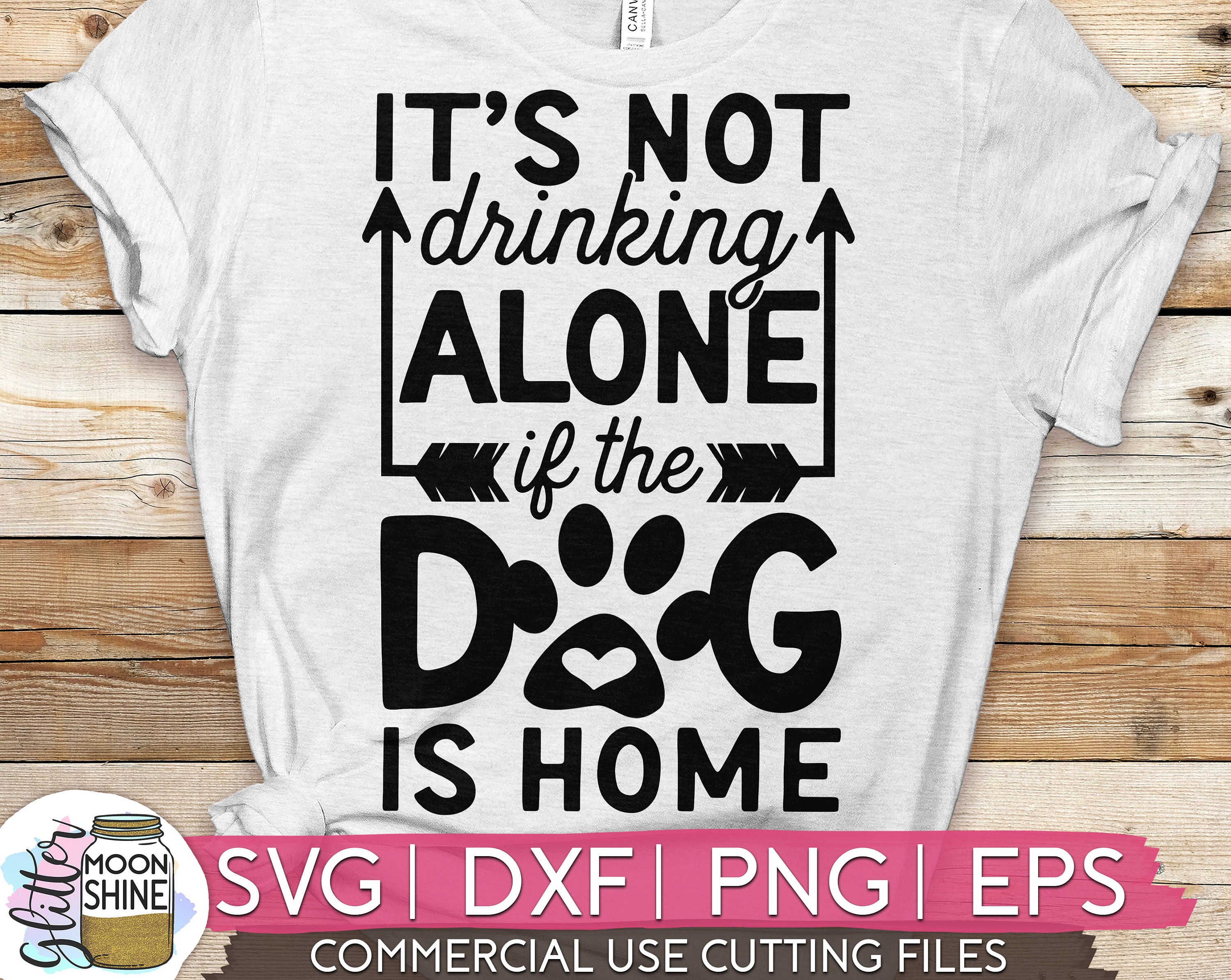 It's Not Drinking Alone If The Cat Is Home svg dxf eps png | Etsy