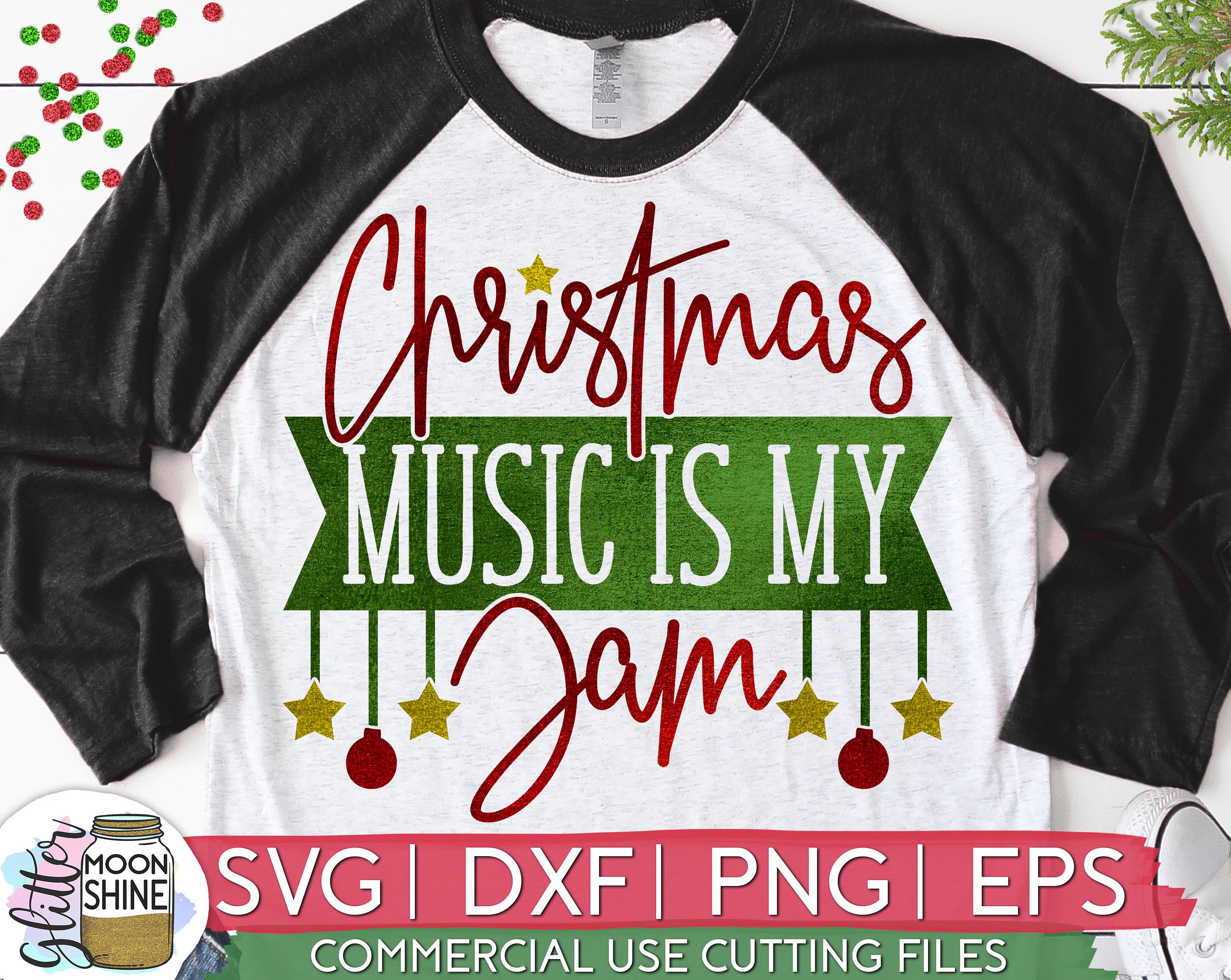 Christmas Music is My Jam Svg Eps Dxf Png Cutting Files for - Etsy