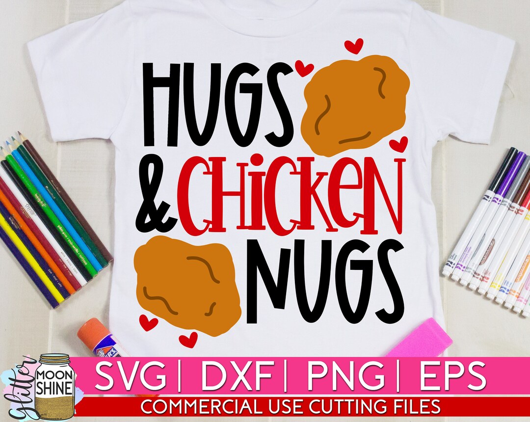 Hugs & Chicken Hugs Svg Eps Png Dxf Cutting Files for Silhouette Cameo ...