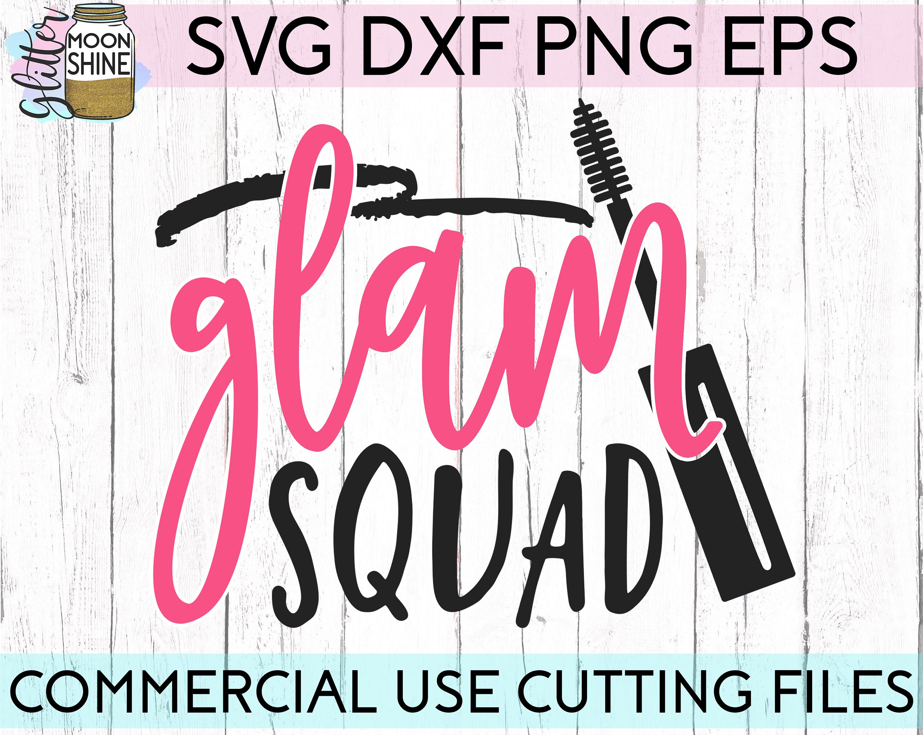 Glam Squad svg eps png dxf cutting files for silhouette cameo | Etsy