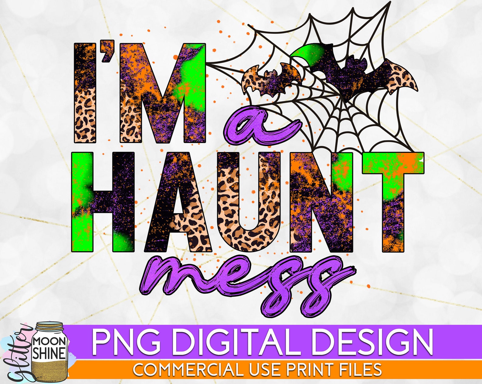 Haunt Mess Grunge PNG Print File for Sublimation or Print | Etsy