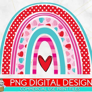Valentine's Day Rainbow PNG Print File for Sublimation or Print, Funny ...