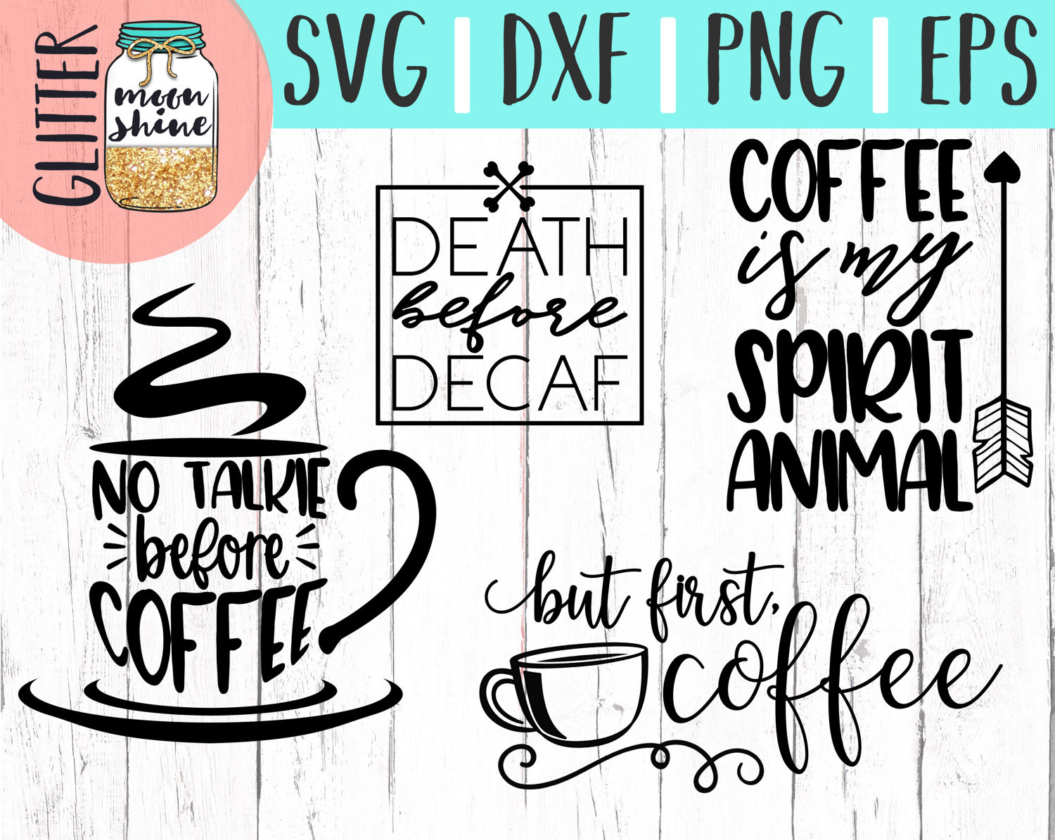 Coffee Lovers Bundle Svg Eps Dxf Png Files for Cutting - Etsy