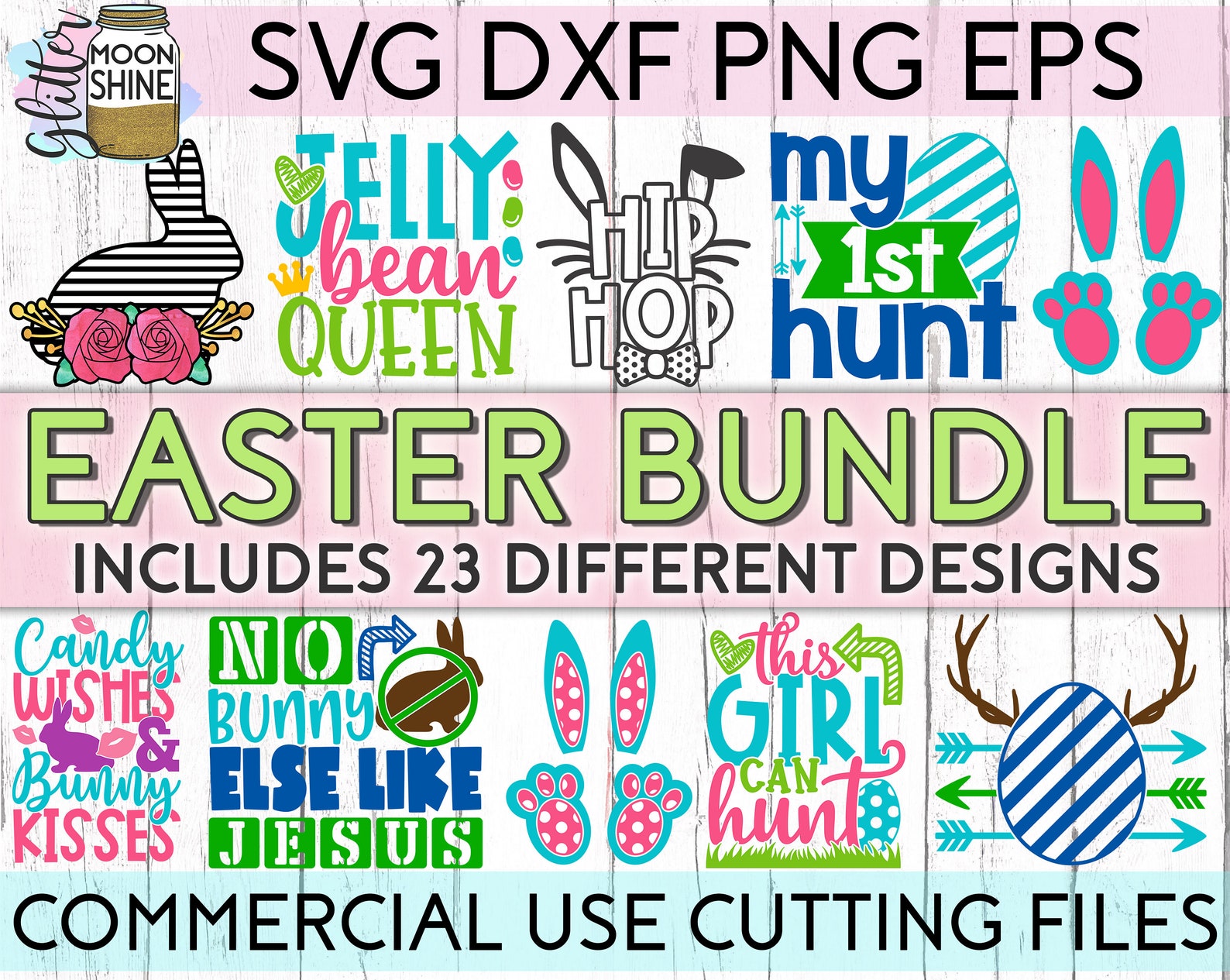 Big Easter Bundle of 23 Svg Eps Dxf Png Files for Cutting - Etsy