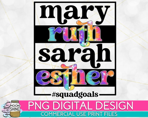 Bible Squad Goals Tie Dye PNG Print File for Sublimation or - Etsy