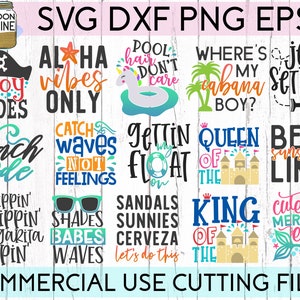 Big Summer Bundle of 22 #2 Svg Eps Dxf Png Files for Cutting Machines ...