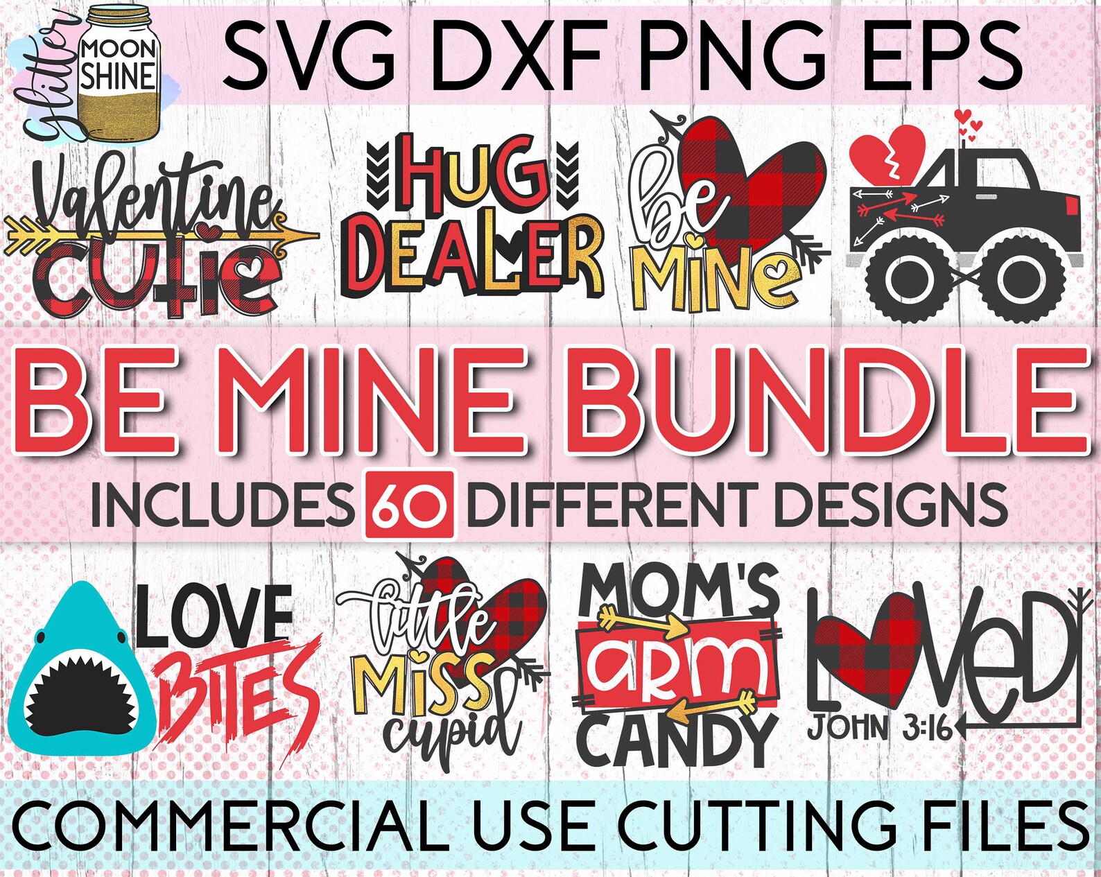 Be Mine Bundle of 60 Svg Eps Dxf Png Files for Cutting - Etsy
