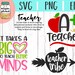 Teacher Life Bundle Svg Eps Dxf Png Files for Cutting Machines Cameo ...
