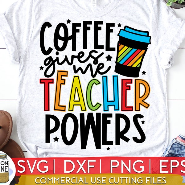 Teacher Coffee Svg - Etsy