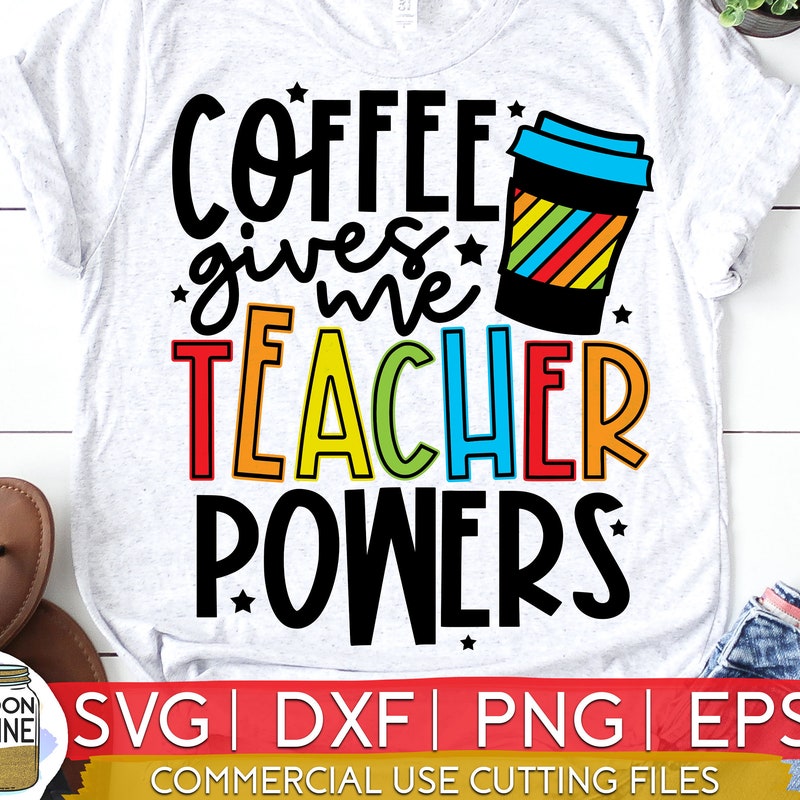Teacher Coffee Svg - Etsy