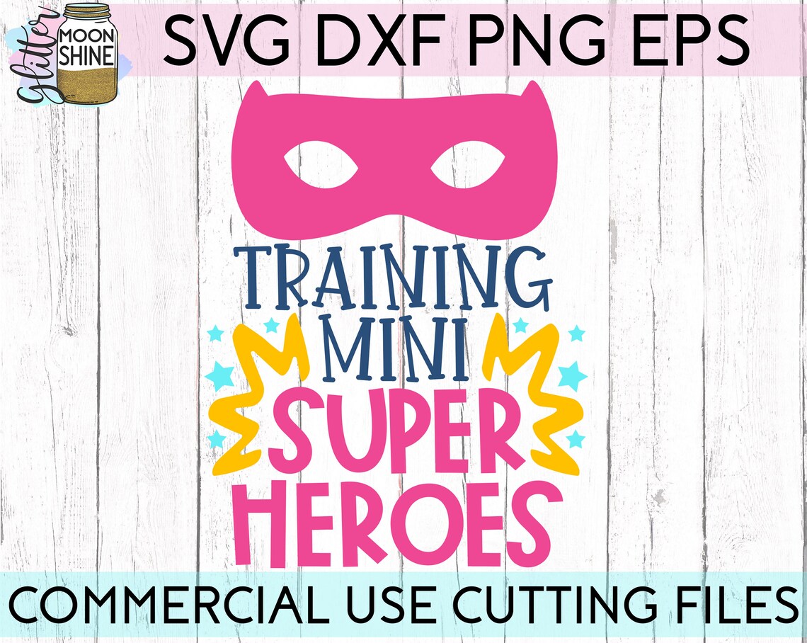 Training Mini Superheroes Svg Eps Dxf Png Cutting Files for - Etsy