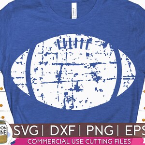 Distressed Football Svg Dxf Eps Png Files for Cutting Machines Cameo ...