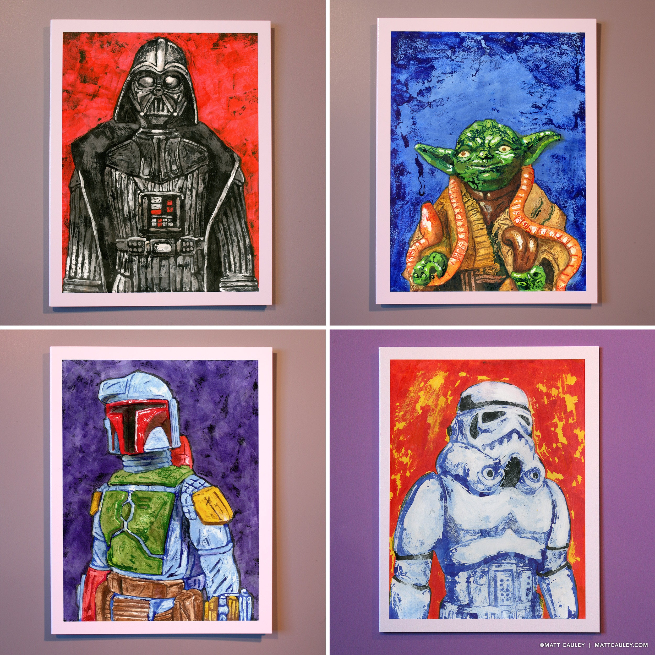 Star Wars Greeting Cards SET OF 12 Blank Inside Original Artwork ...