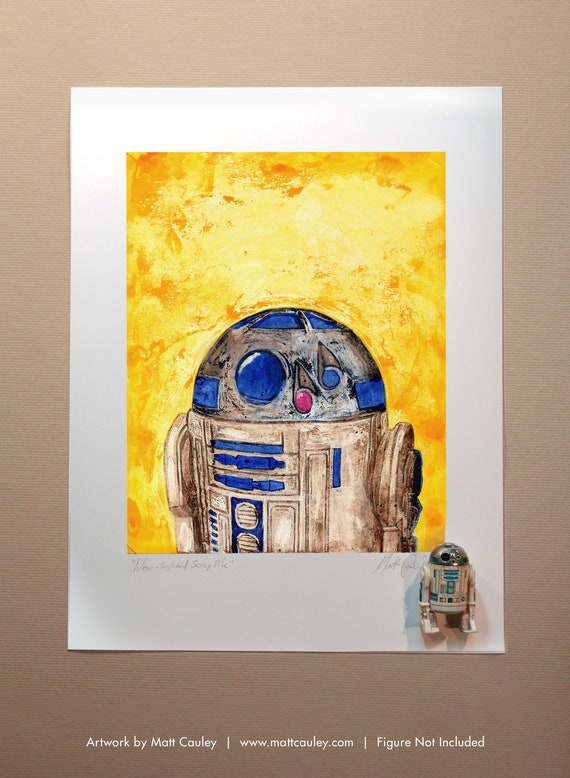 Star Wars R2-D2 Original Artwork Art Print inspired by | Etsy