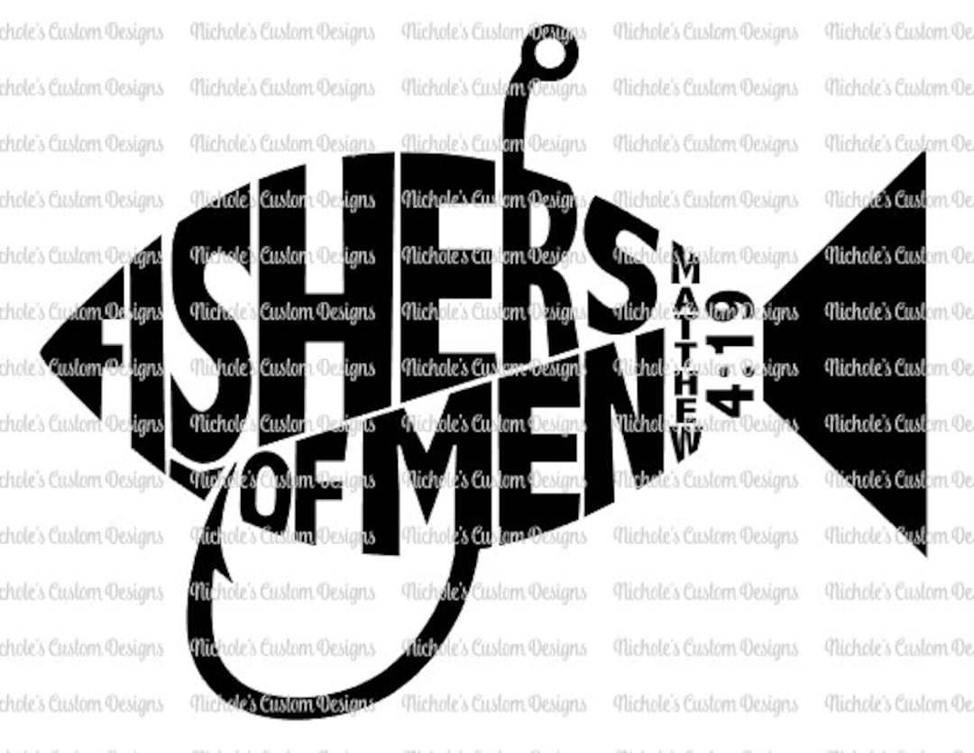 Fishers of Men Matthew 4:19 Silhouette and Cricut SVG File - Etsy