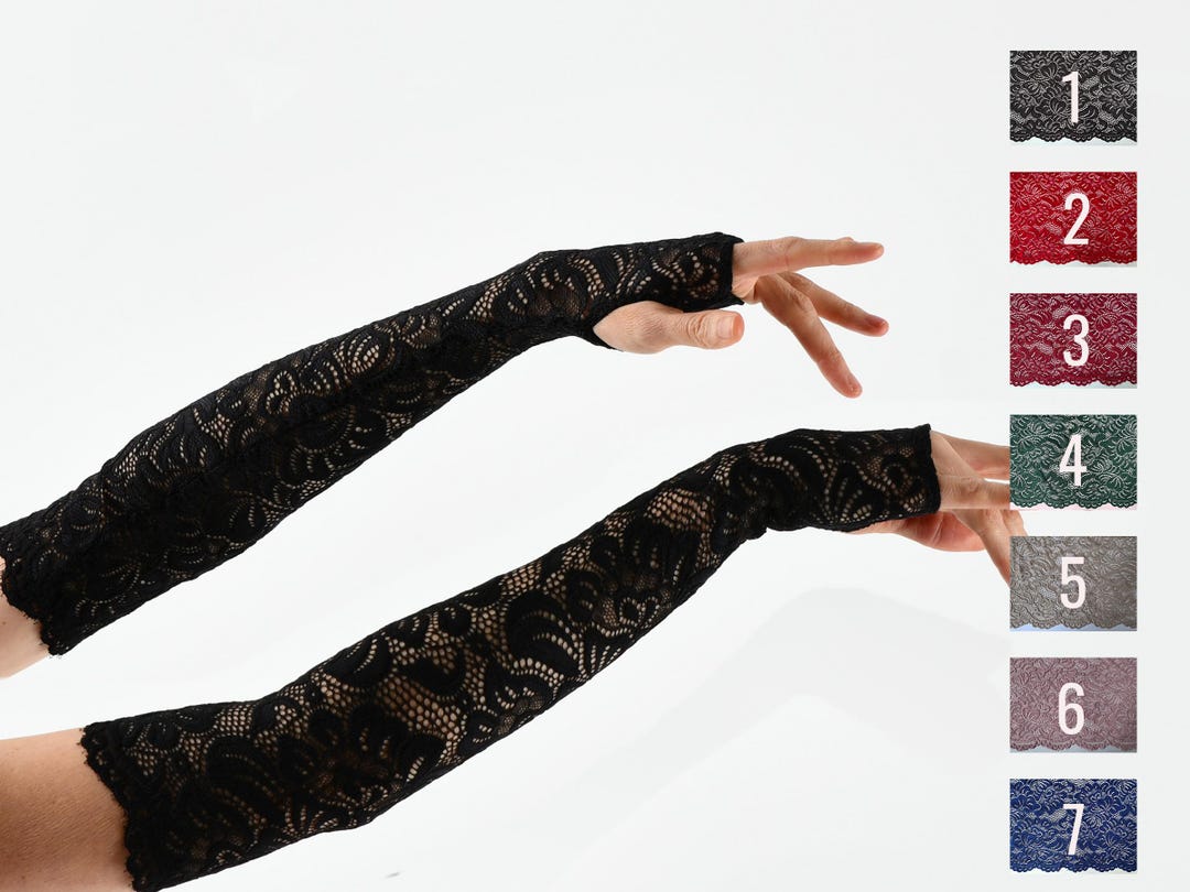 Gloves - Mittens Made in Your Favorite Stretch Color Lace - Etsy