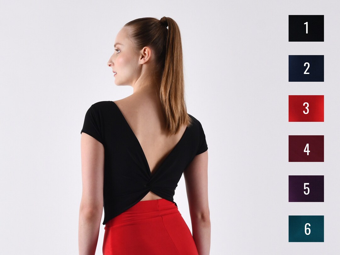 DEMARE.L. Draped Tango Top With Short Sleeves in Your Favorite Color - Etsy