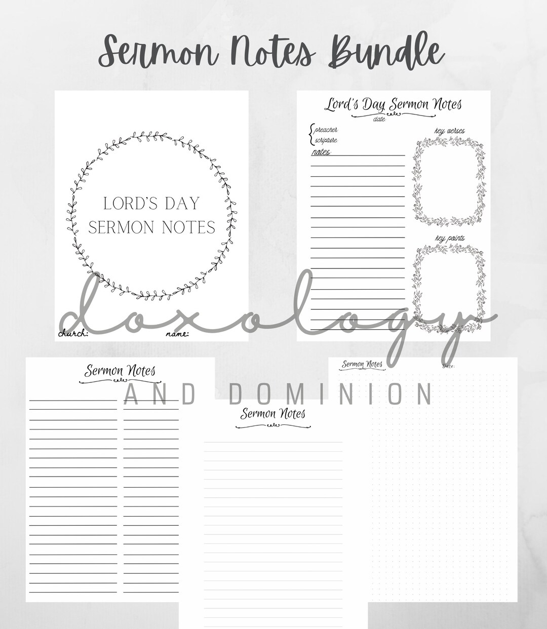 Lord's Day Sermon Notes for Adults- Bible Study, Sunday Morning Worship ...