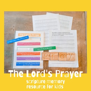 The Lord's Prayer Memory Resource for Kids. Memory. Lord's Prayer ...