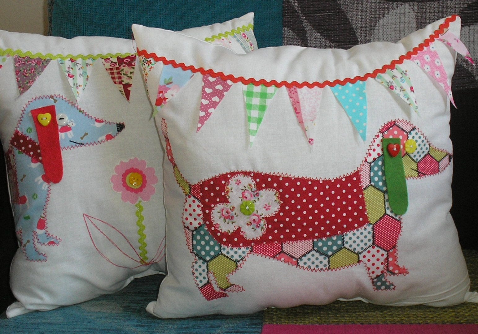 Dog Applique Cushion 'PDF File' Dachshund Download Sew Your Own ...