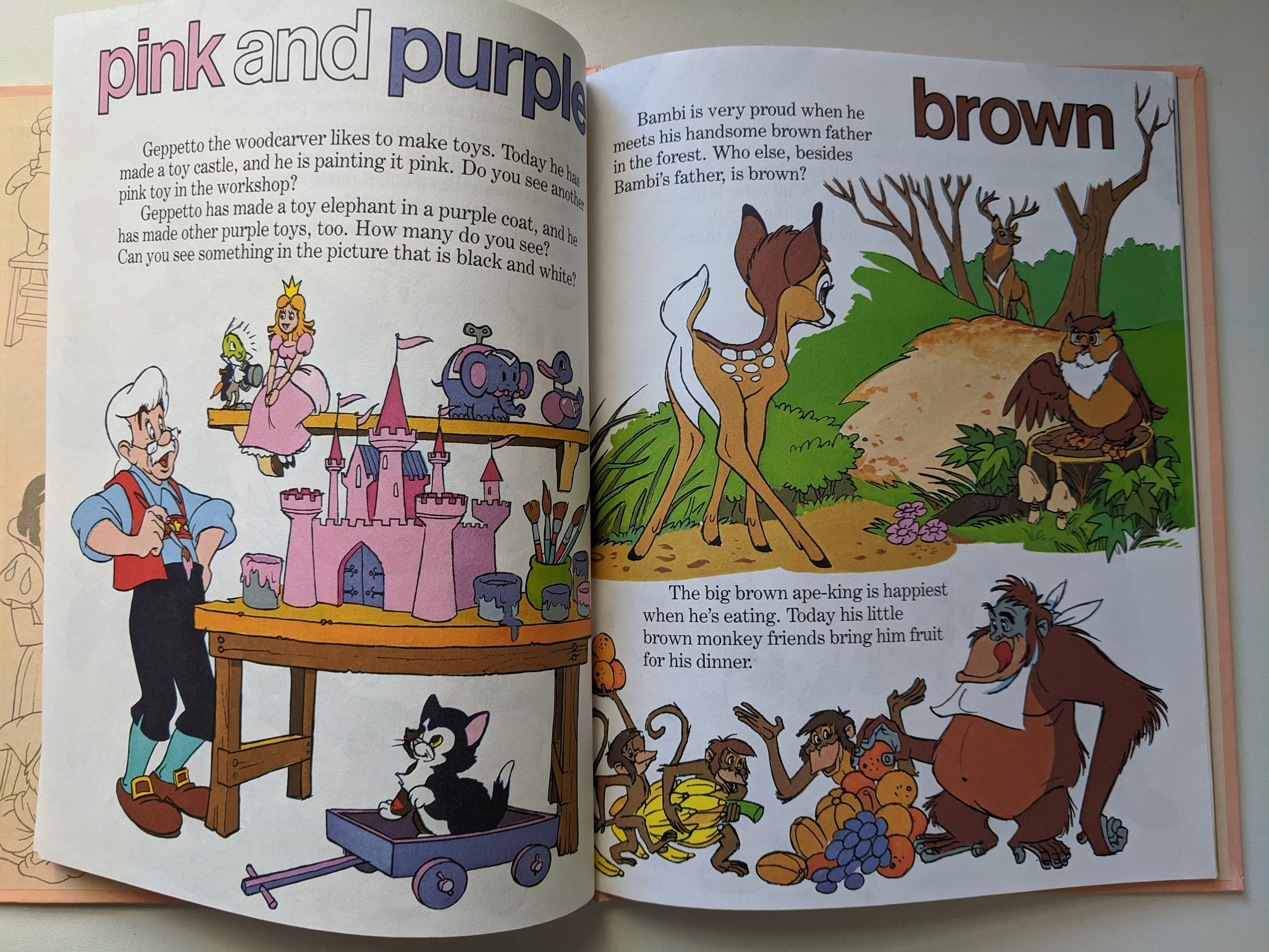 Walt Disney Fun-to-Learn Library Books Set of 4 | Etsy