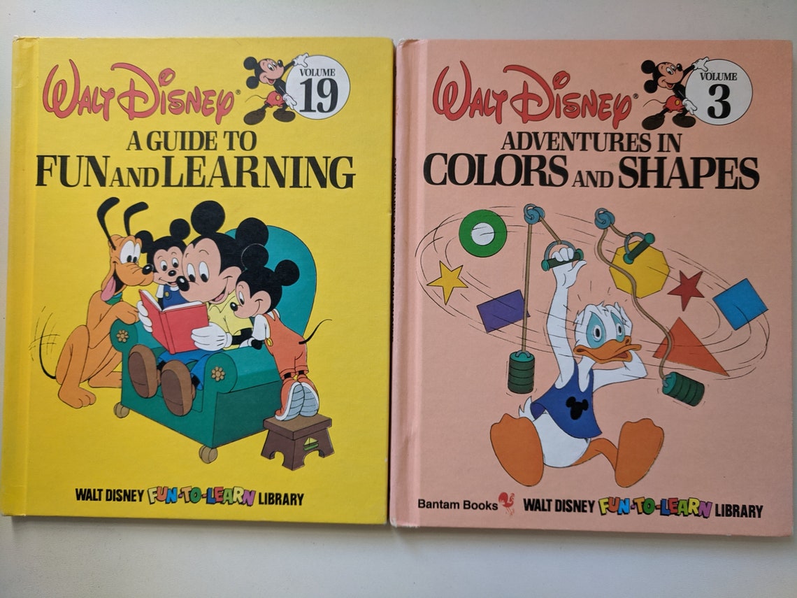 Walt Disney Fun-to-learn Library Books Set of 6 - Etsy