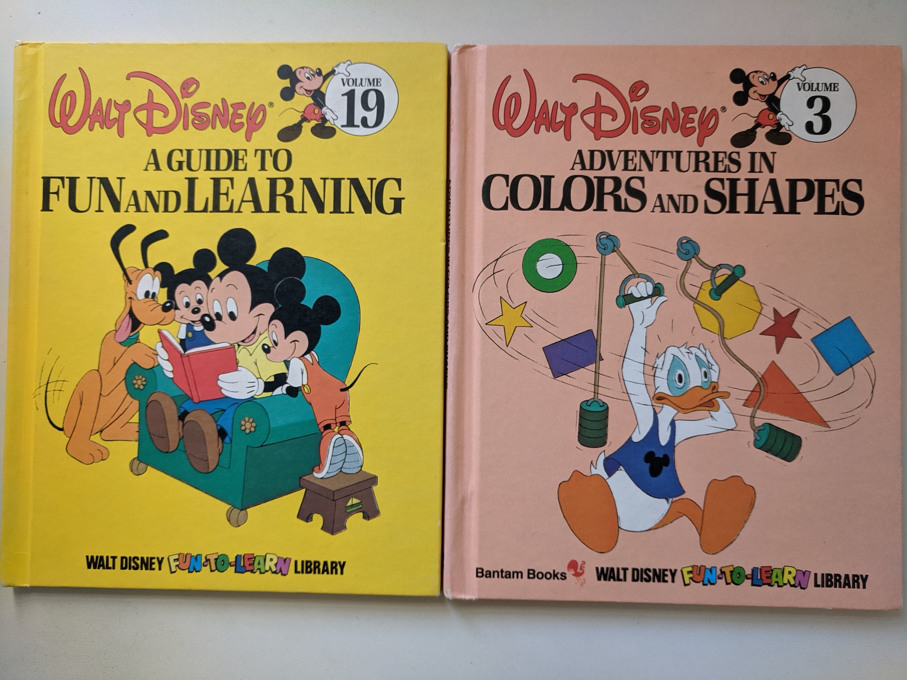 Walt Disney Fun-to-Learn Library Books Set of 4 | Etsy