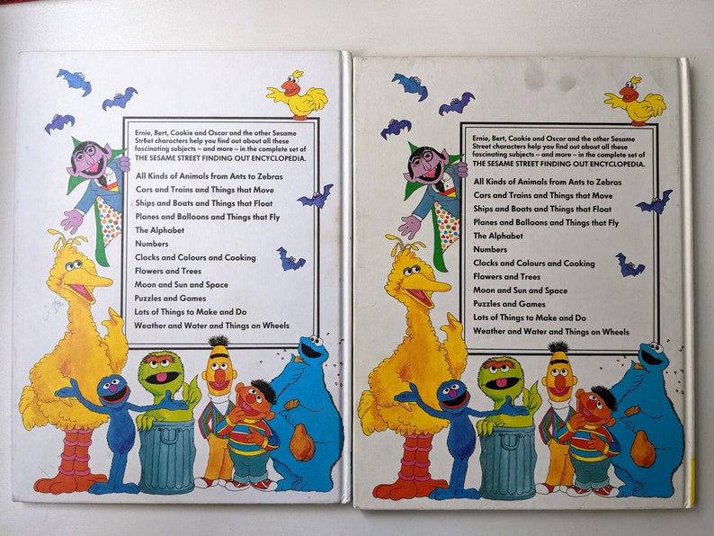 Sesame Street Finding Out Encyclopedia Vol.2 the B Boook and - Etsy