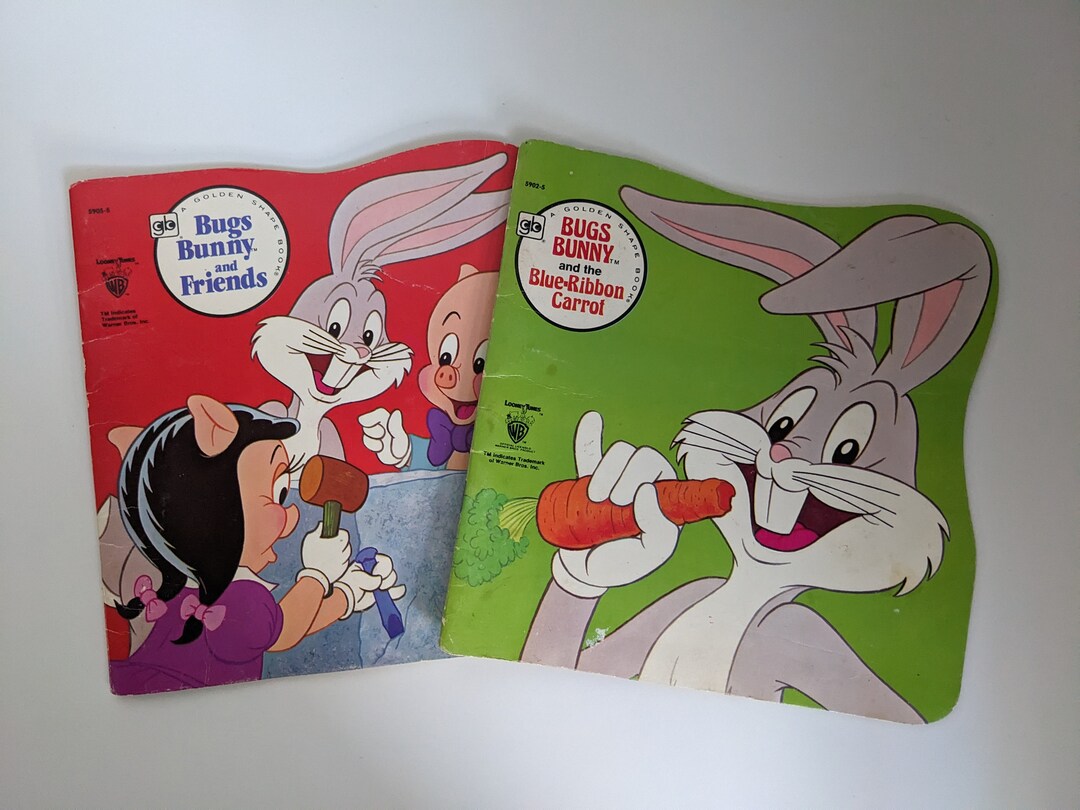 Set of 2 Looney Tunes Books: Bugs Bunny and the Blue-ribbon - Etsy UK