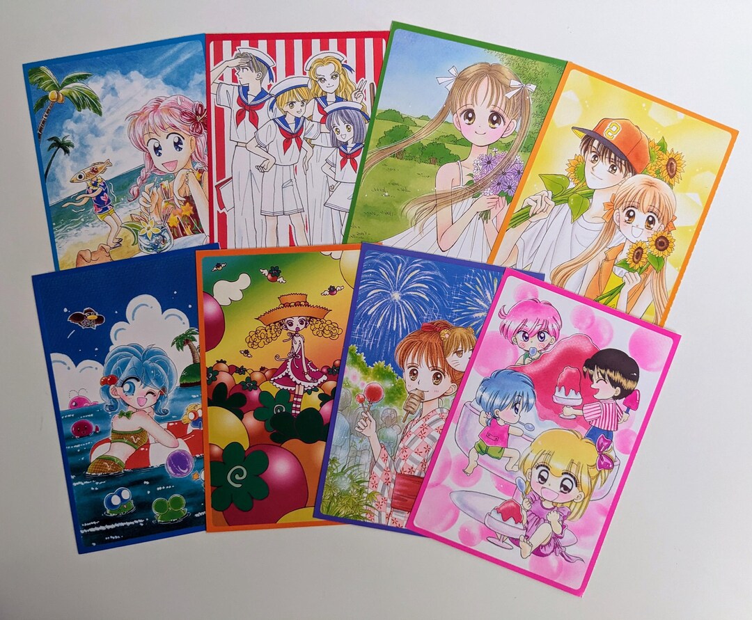 Shoujo Manga Ribon Postcard Set, Ai Yazawa, Miho Obana, Min Ayahana ...