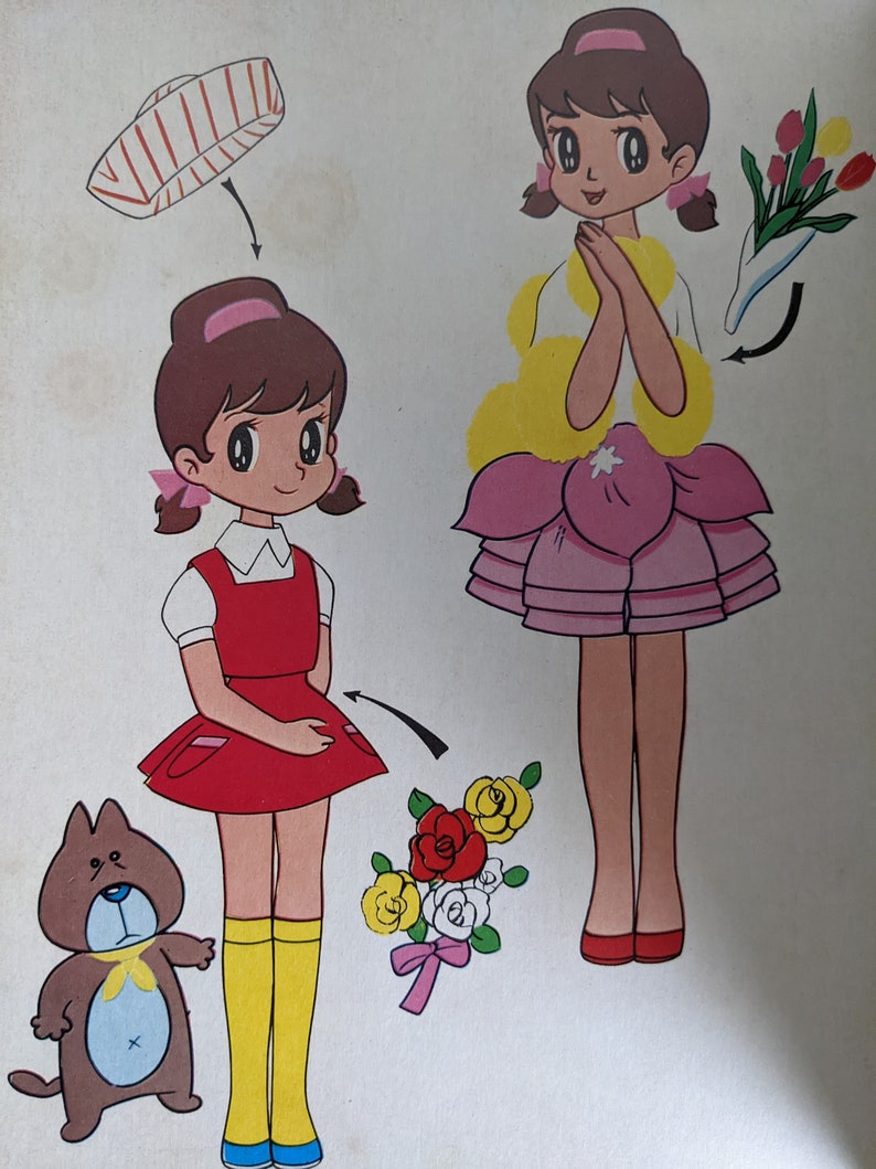 Himitsu No Akko-chan Dress-up Activity Book - Etsy