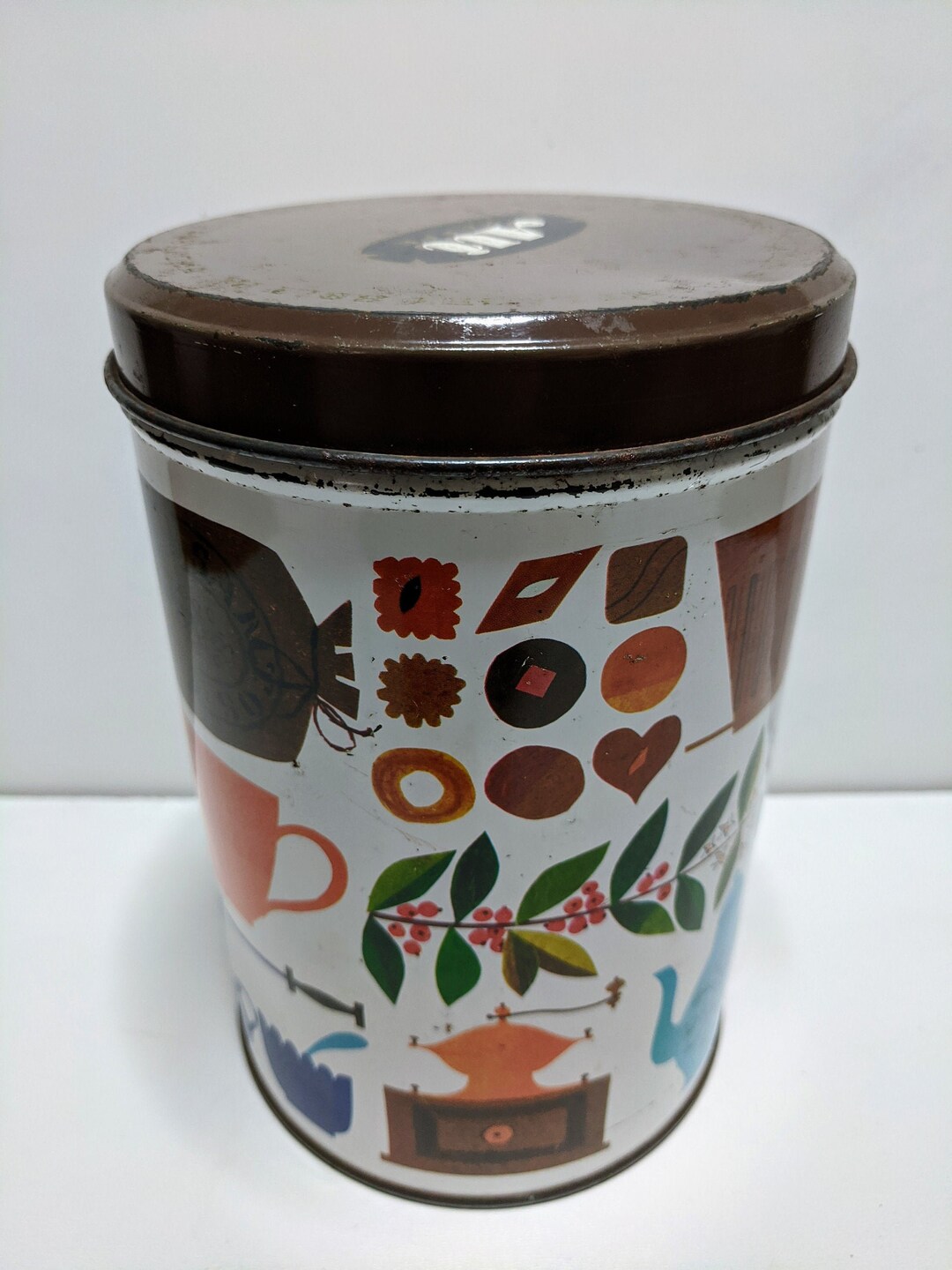 Vintage Ali Kaffe Denmark Tin Canister, Mid Century Kitchen Decor, 60's ...