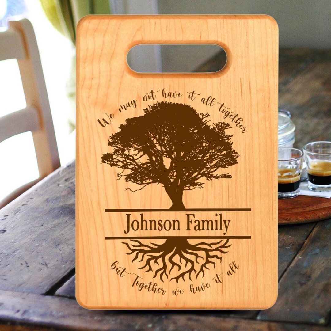 Custom Family Reunion Maple Cutting Board: Engraved Family Tree - Etsy