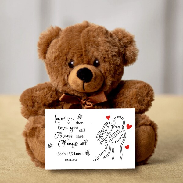 Valentine Teddy Bear - Etsy