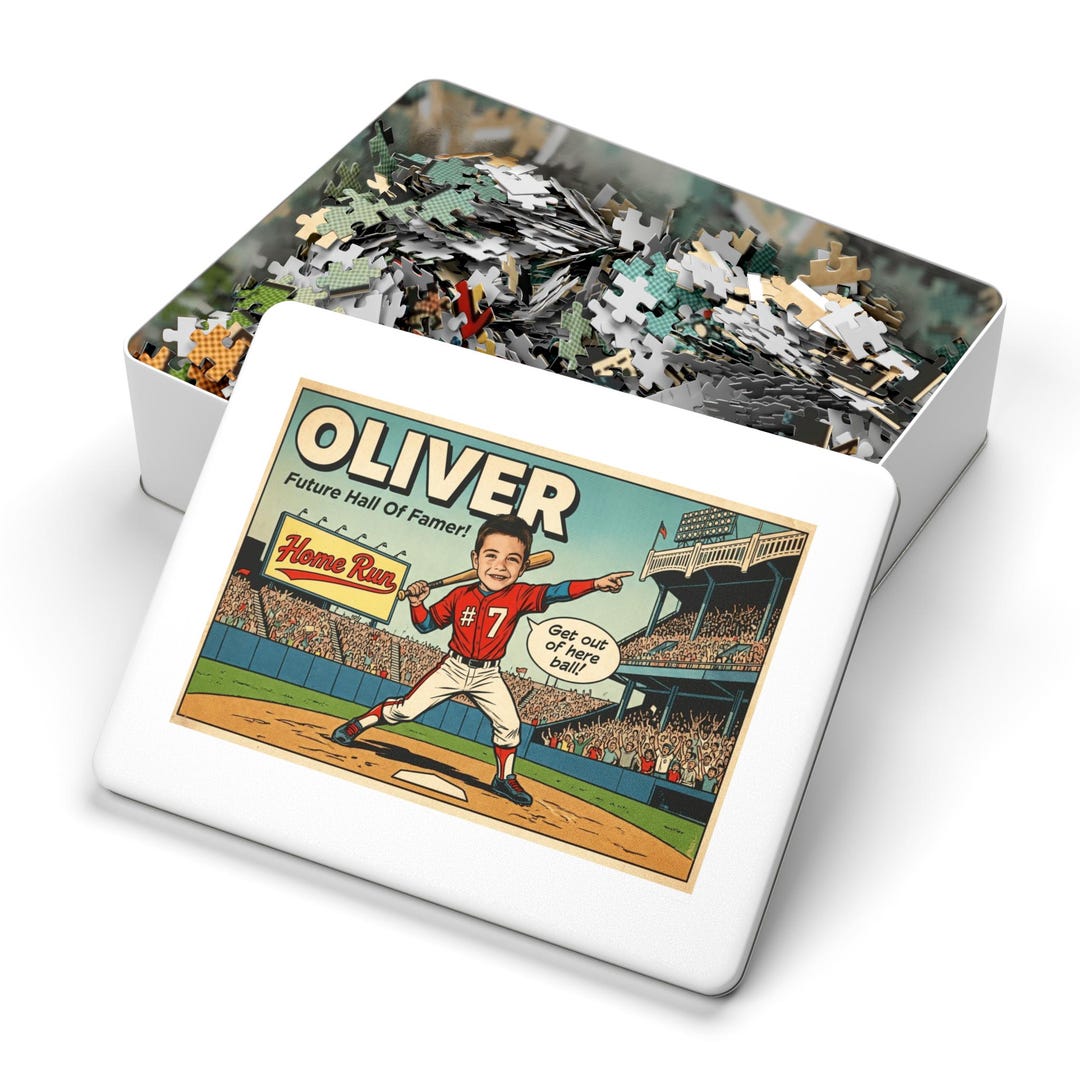 Personalized Comic Book Puzzle for Kids, Custom Photo Superhero Puzzle ...