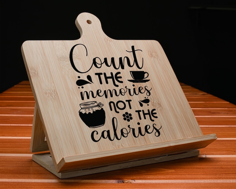 Chef Easel Cookbook Stand Wood Tablet Holder Count the - Etsy