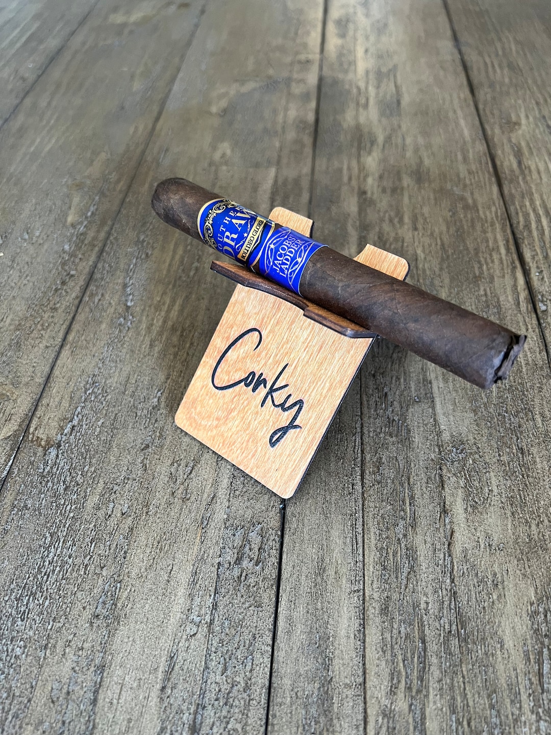 Custom Cigar Holder/ Engraved With Your Own Name and Brand ...