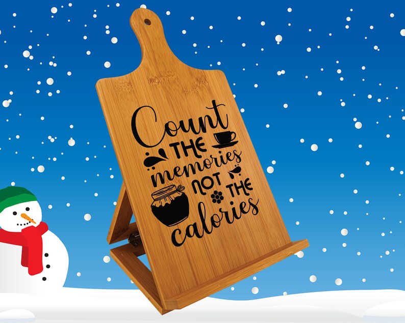 Chef Easel Cookbook Stand Wood Tablet Holder Count the - Etsy